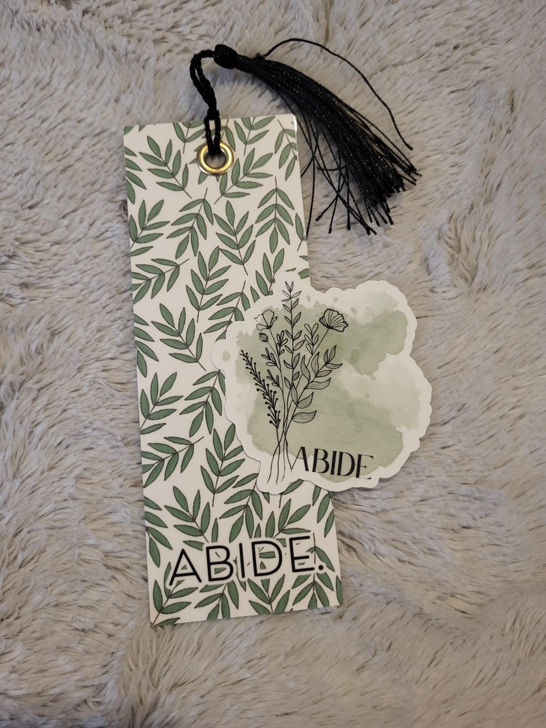 Abide - Waterproof Sticker - Bookmark - Bible Study - Jesus - Faith ...