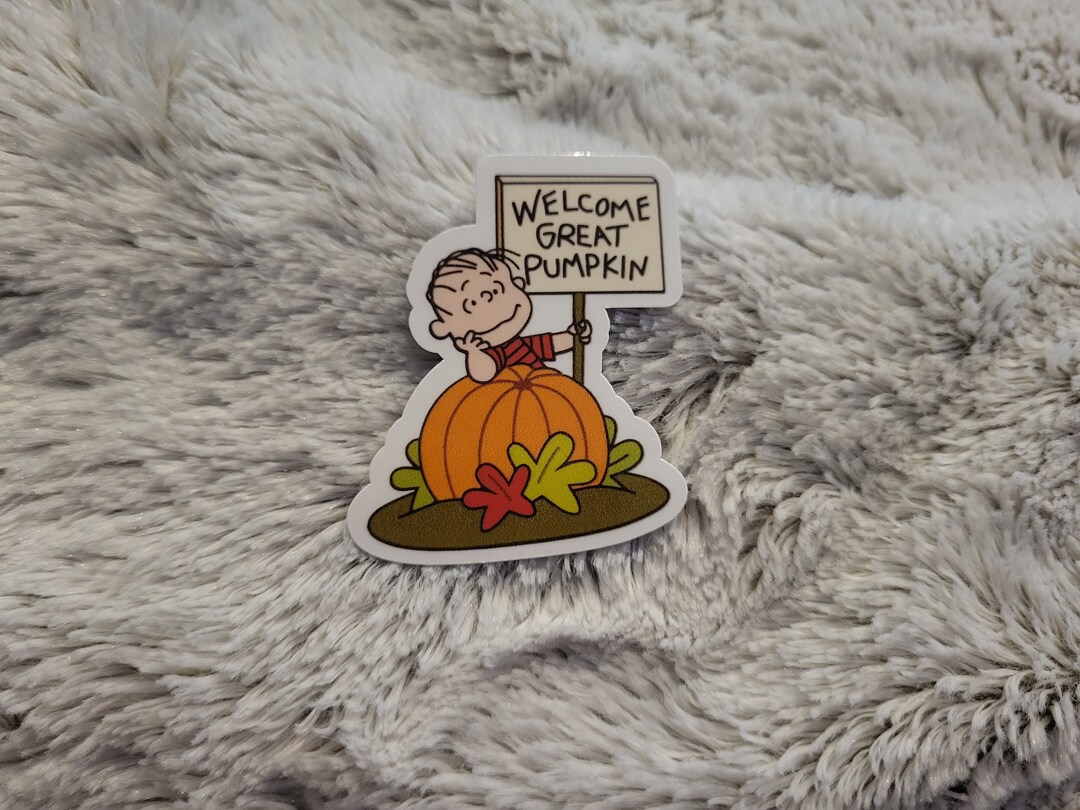 The Great Pumpkin Sticker - Charlie Brown - Peanut - Welcome Great ...