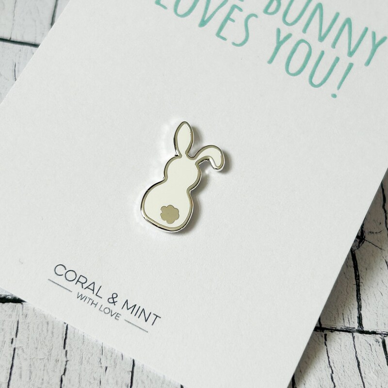 Bunny Enamel Pin - Etsy