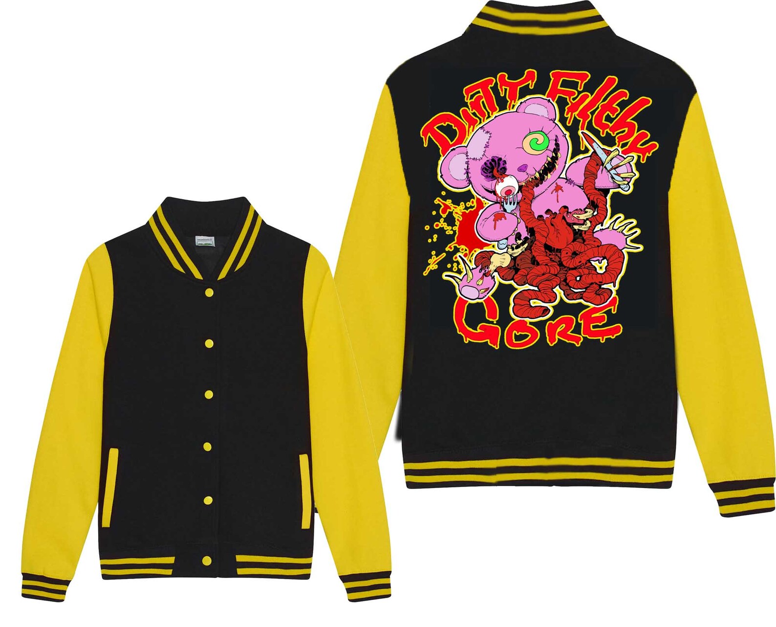 Varsity Jacket Unisex S L XL Pink Pastel Colour Vaporwave Pastelgoth ...