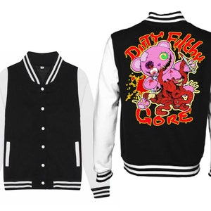 Varsity Jacket Unisex S L XL Pink Pastel Colour Vaporwave Pastelgoth ...