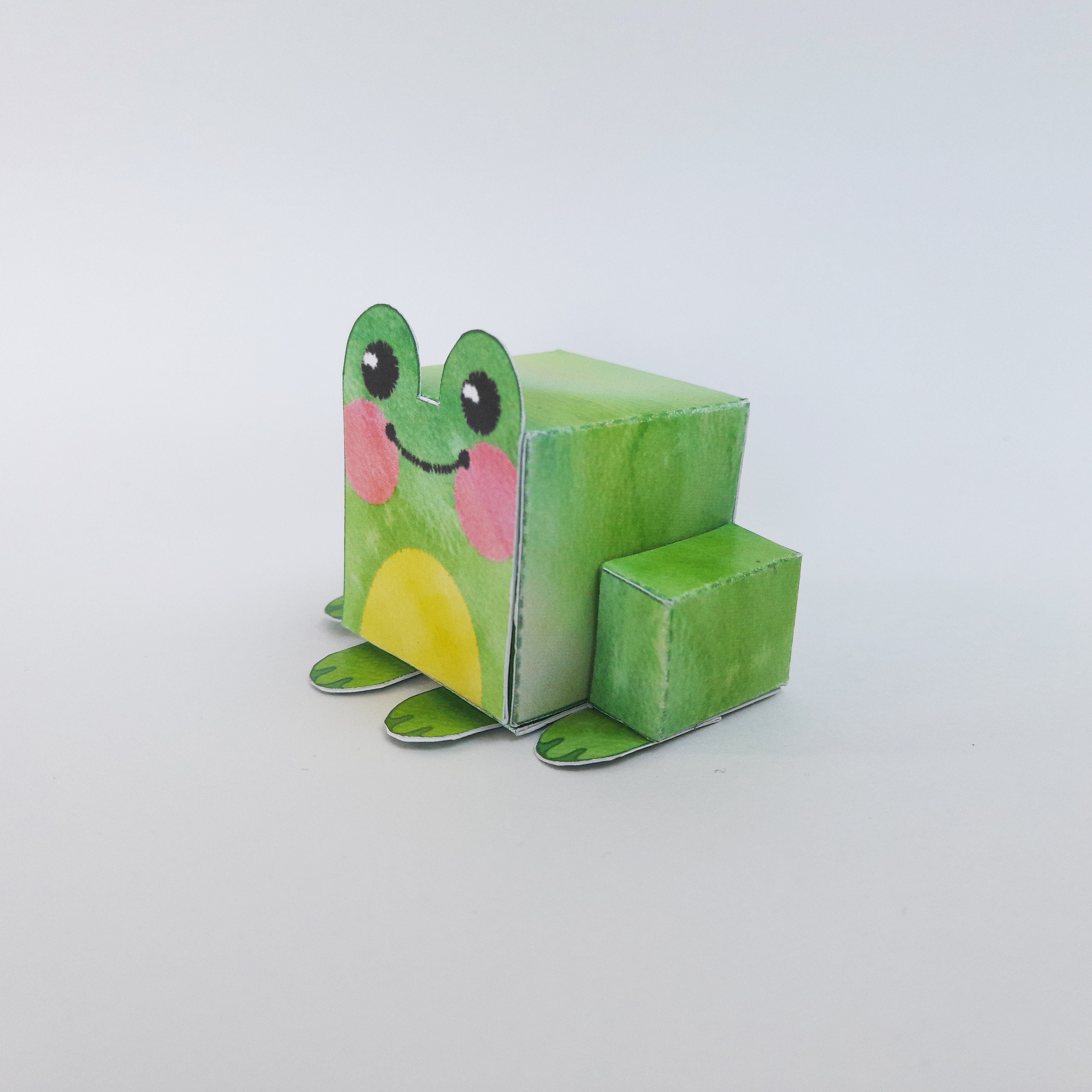 Fold-a-frog DIY Paper Craft Project Instant Digital Download Eco ...