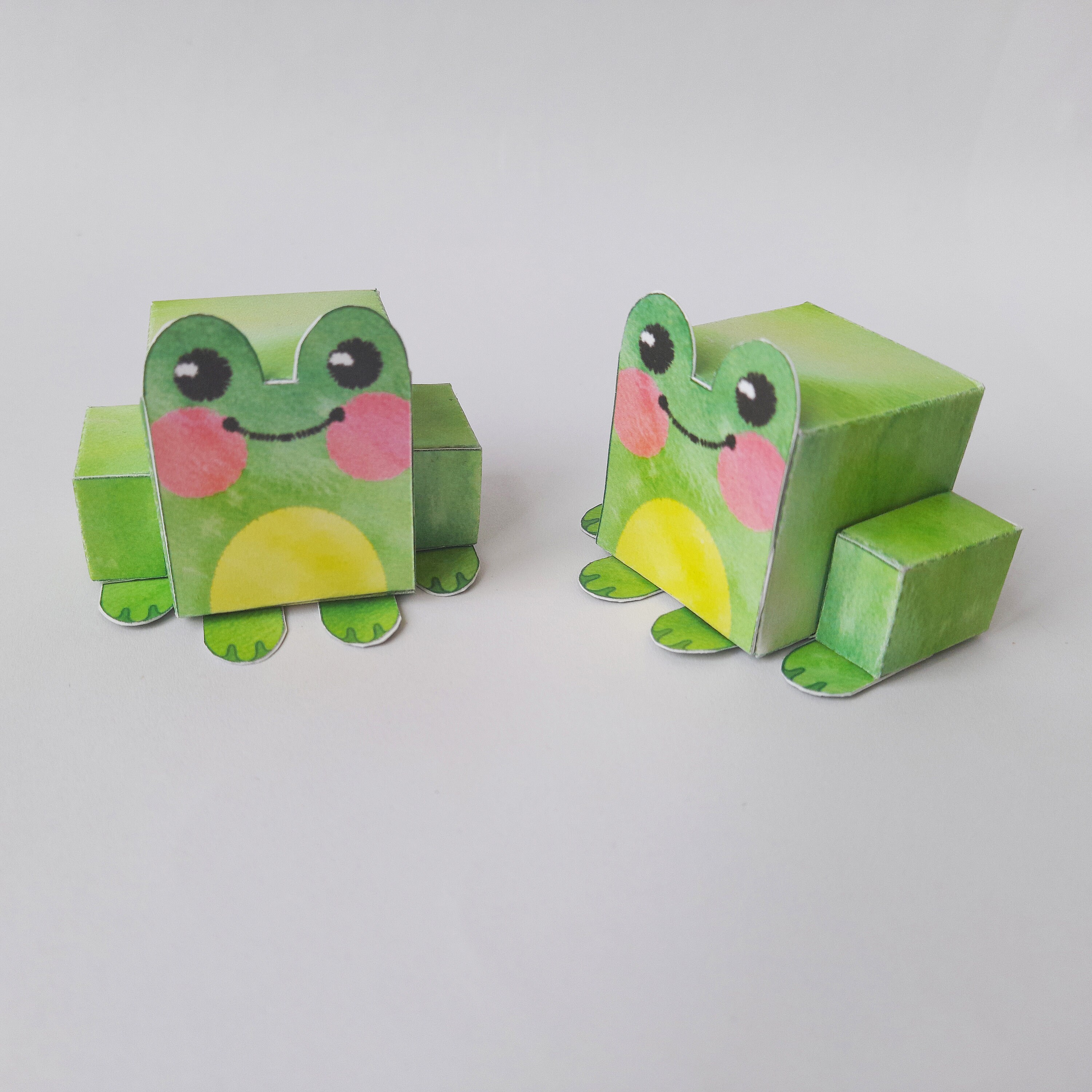 Fold a Frog Pond DIY Paper Craft Project Instant Digital Download Eco ...