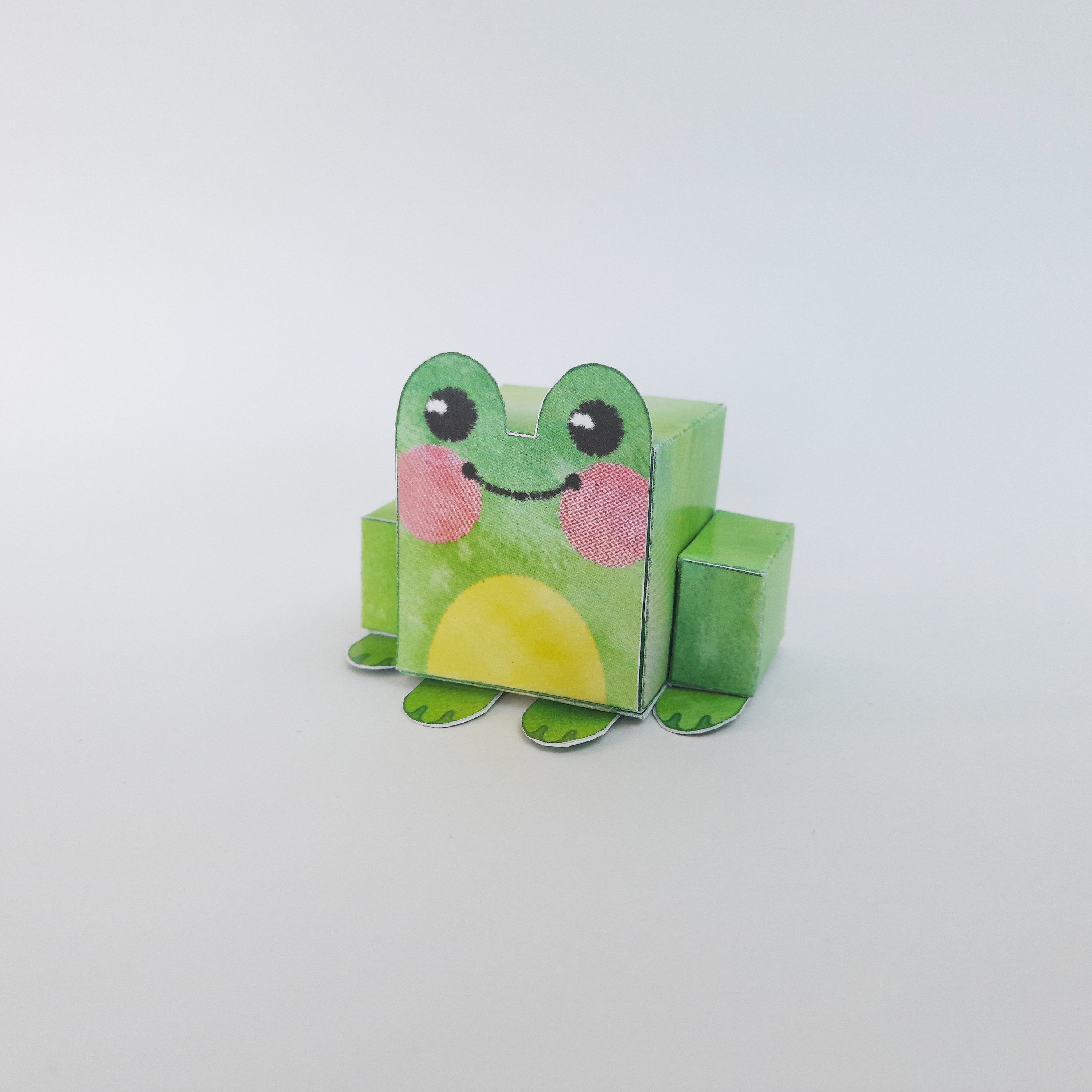 Fold-a-frog DIY Paper Craft Project Instant Digital Download Eco ...