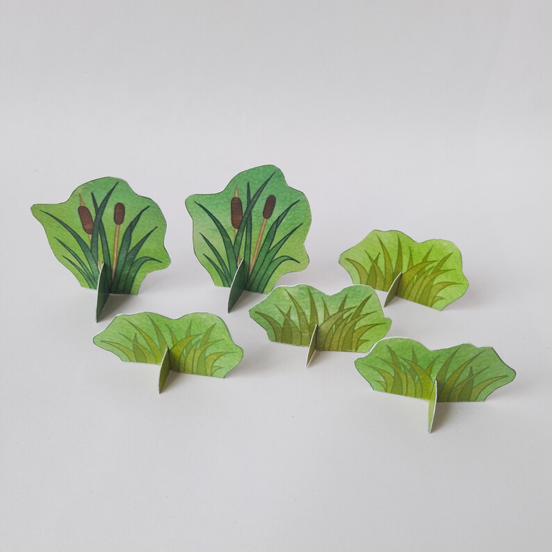 Fold a Frog Pond DIY Paper Craft Project Instant Digital Download Eco ...