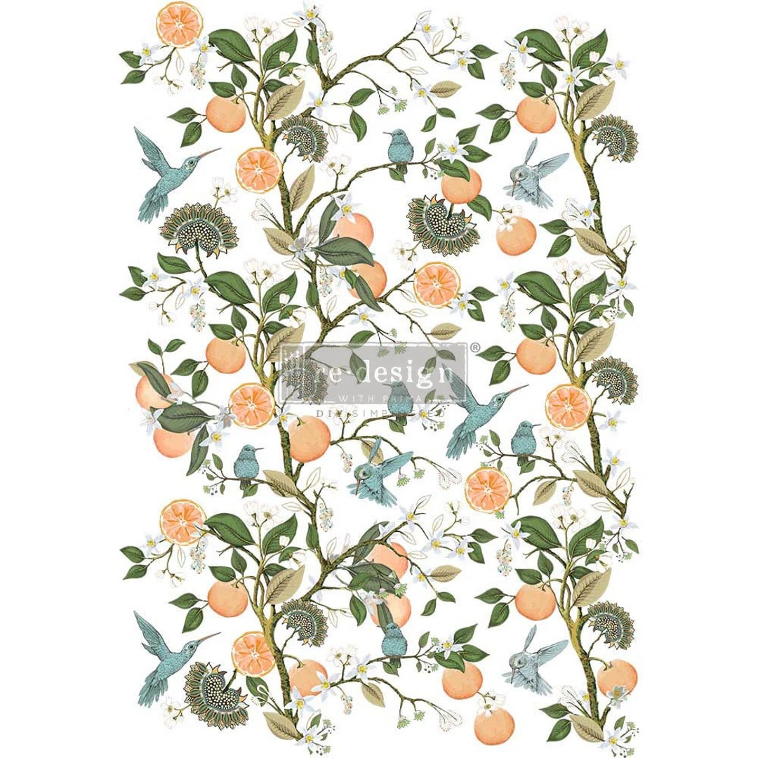 ORANGE GROVE - Redesign With Prima Rub on Decor Transfer! ~ Furniture ...