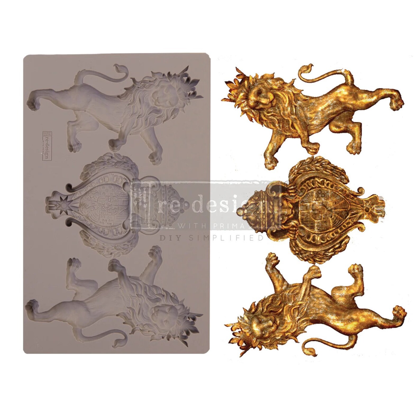 ROYAL EMBLEM! Redesign With Prima Decor Mould / Mold / Moulds ...