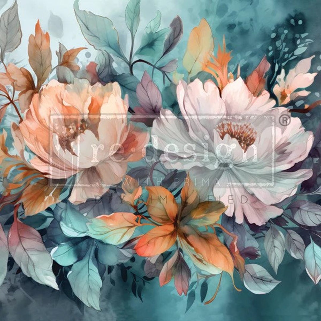 FLORAL DREAM ~ Redesign With Prima A1 Fiber Decoupage Paper! Furniture ...