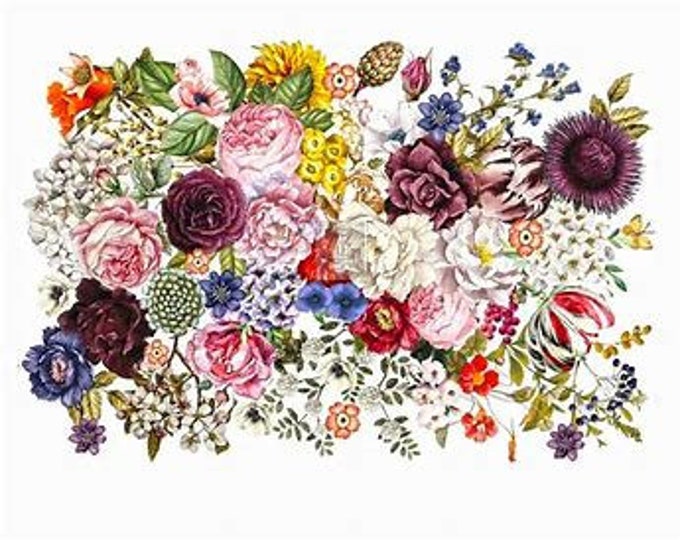 WONDROUS FLORAL Redesign With Prima Decor Transfer Furniture DIY ...