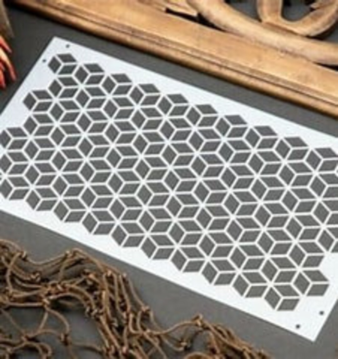 TRIPPY BLOCKS Stencil by Dixie Belle Belles and Whistles! ~ Furniture ...