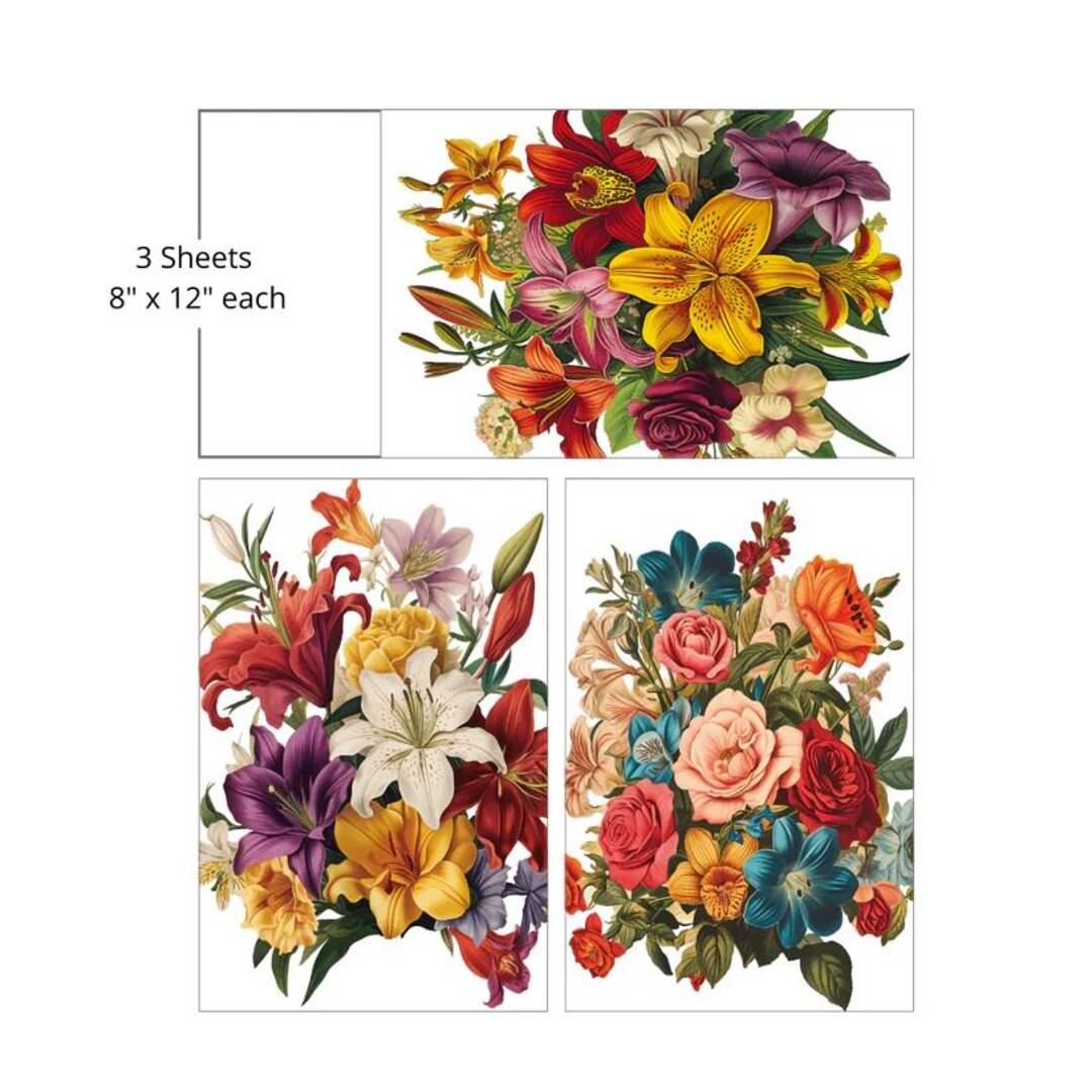 ANTIQUE FLORA ~ Dixie Belle Belles and Whistles Mid Rub-on Decor ...