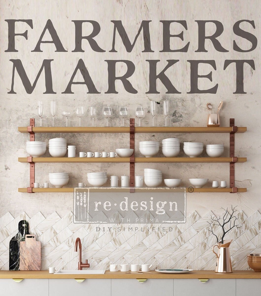 Farmer's Market redesign With Prima Decor Transfer - Etsy