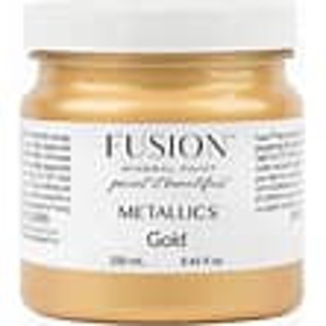 FUSION GOLD METALLIC Paint 250ml!~furniture Diy / Upcycling / Chalk ...