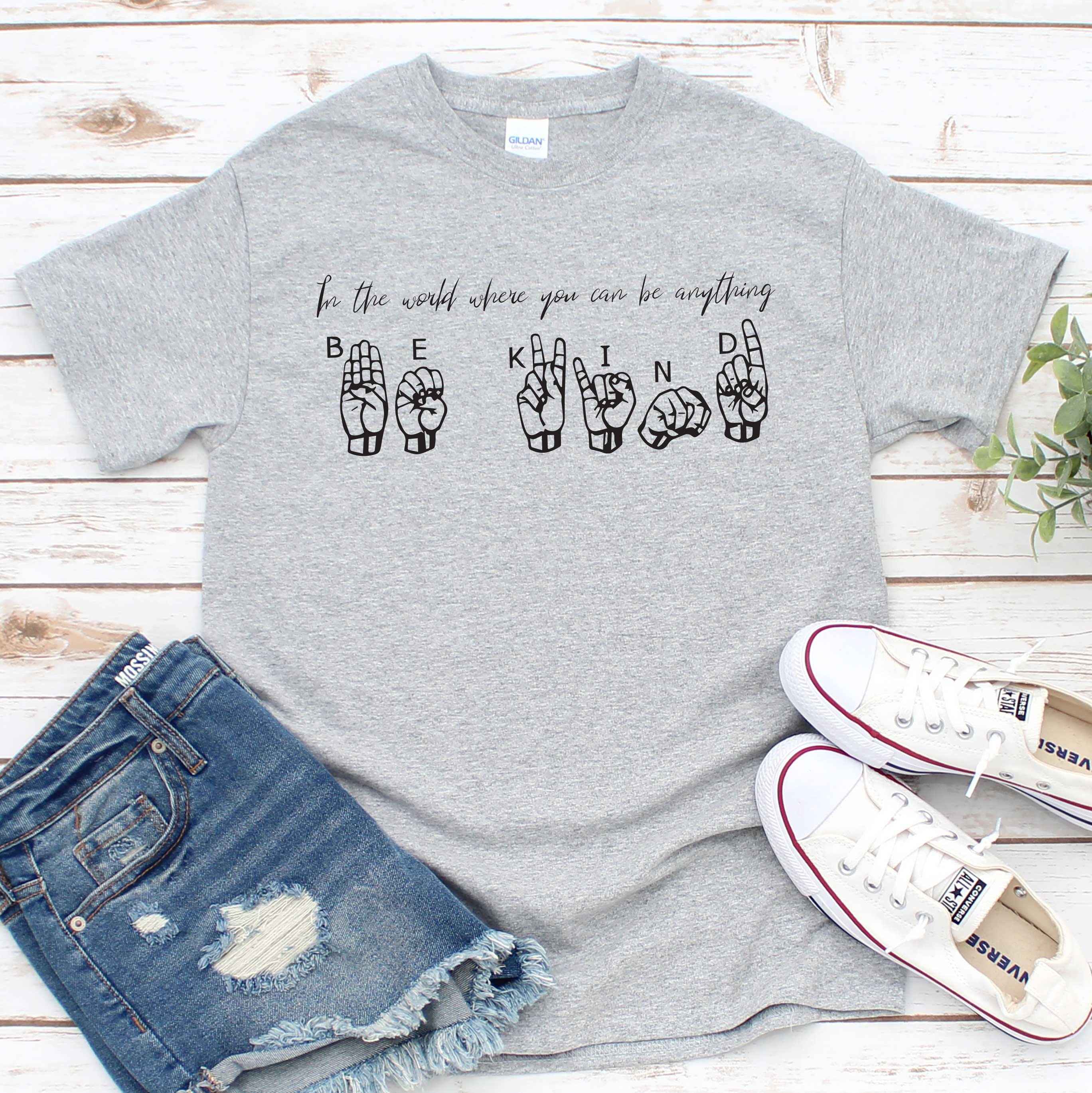 Be Kind in the World Where You Can Be Anything Unisex Heavy - Etsy