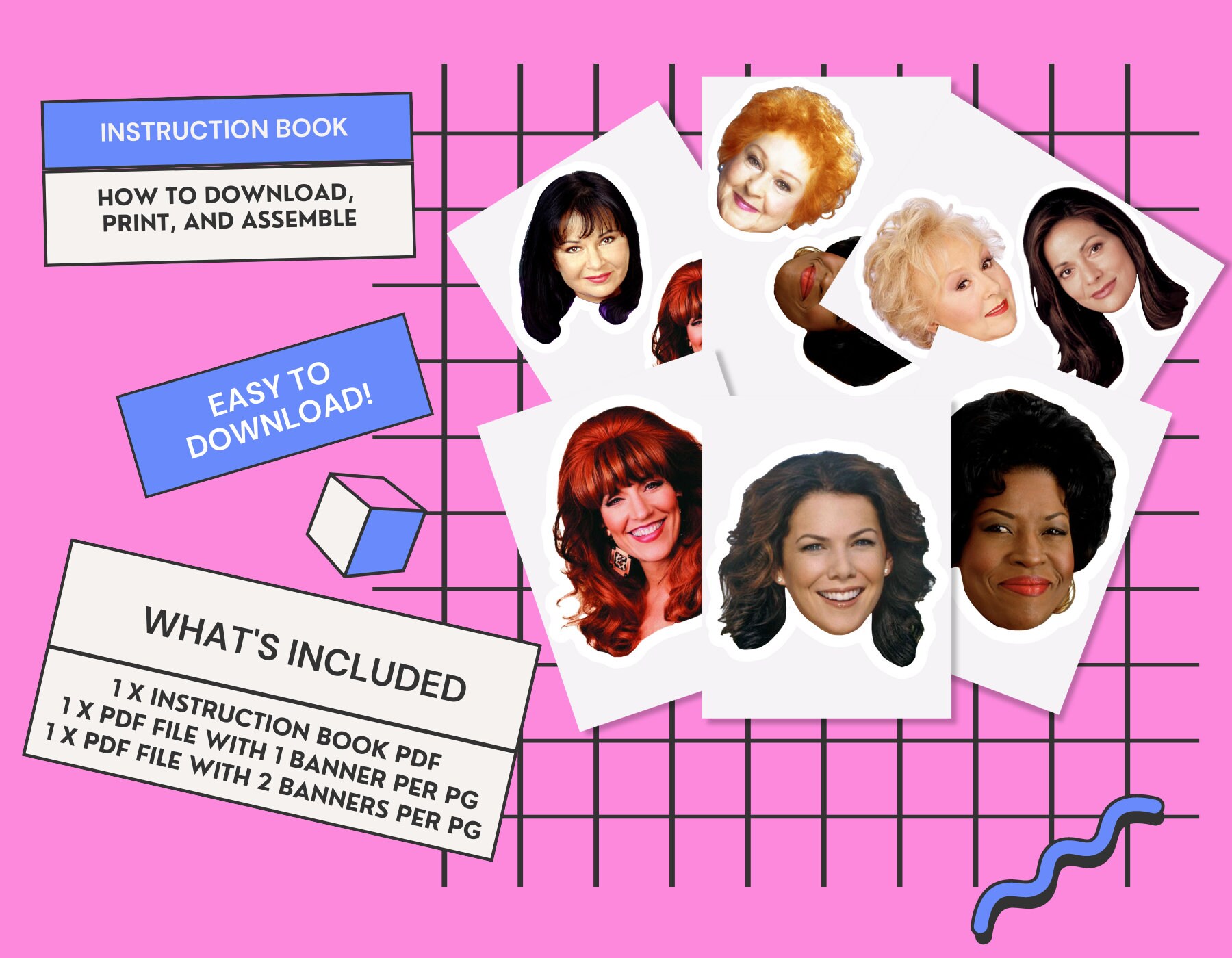 Mother's Day TV Sitcom Mom's Printable Mother's Day Banner Garland ...