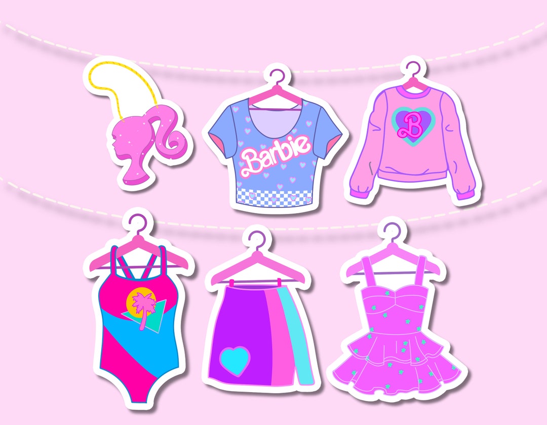Printable Doll Clothes Banner Digital Download Sublimination I Garland Etsy