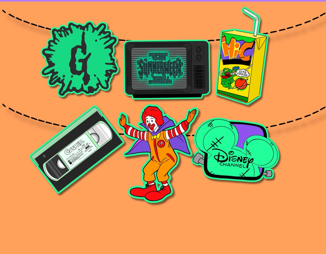90s Halloween Decor, Dis Ney Banner Decoration, Funny SVG, Summer Ween ...