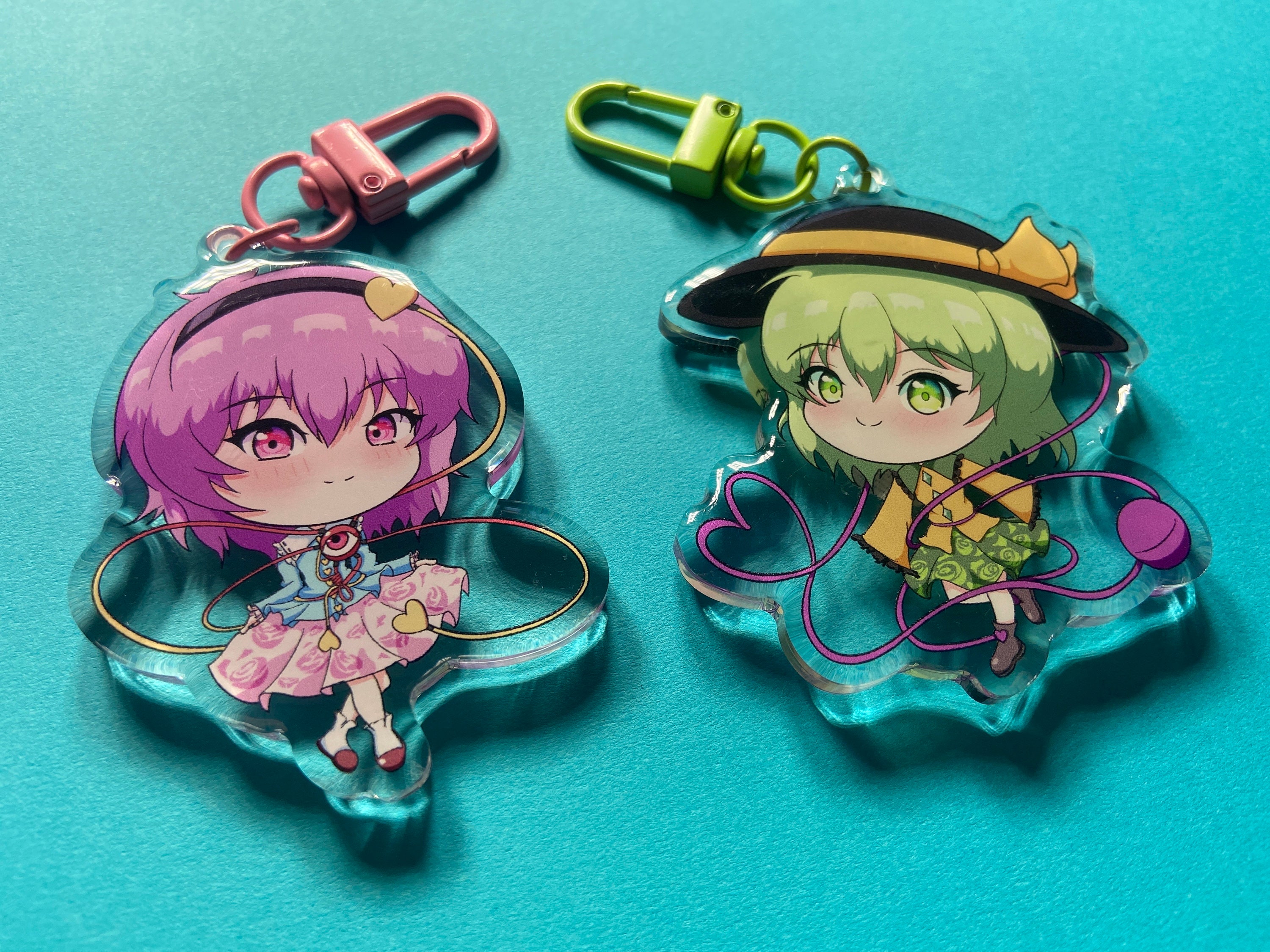 Komeiji Sisters touhou Project acrylic Keychain koishi satori - Etsy