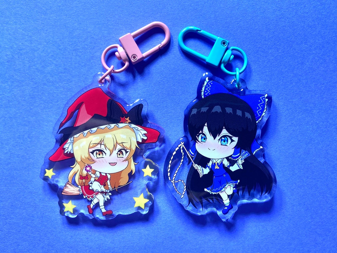 Marisa and Reimu [alt Colors] [touhou Project] [acrylic Keychain] - Etsy