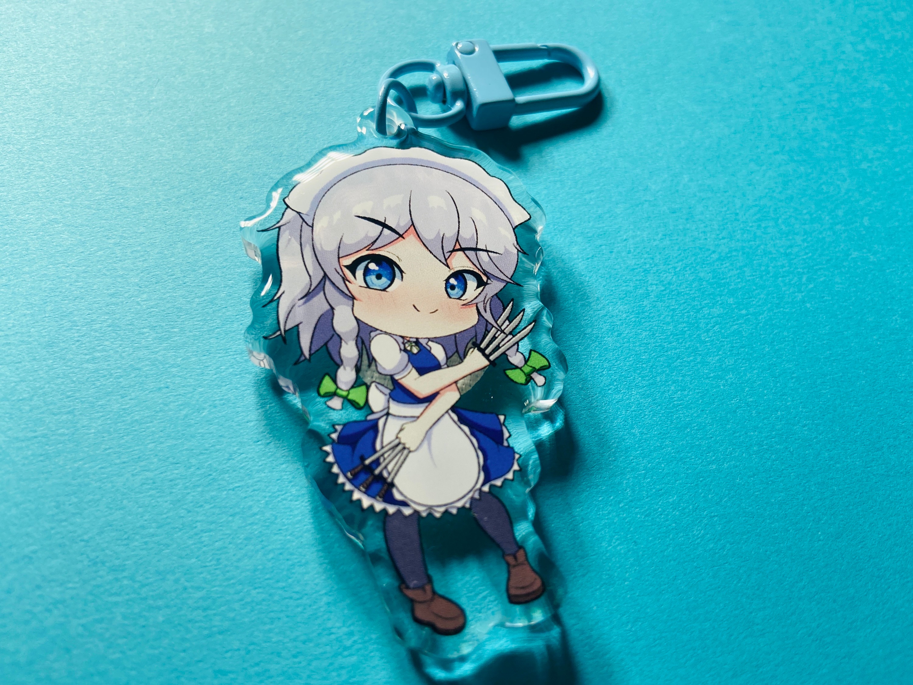 Sakuya Izayoi touhou Project acrylic Keychain - Etsy