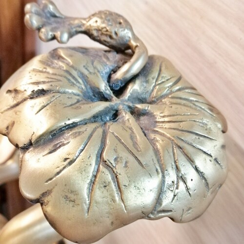 Faucet Brass Garden Hibiscus Base Water Tap Plate Vintage Home - Etsy