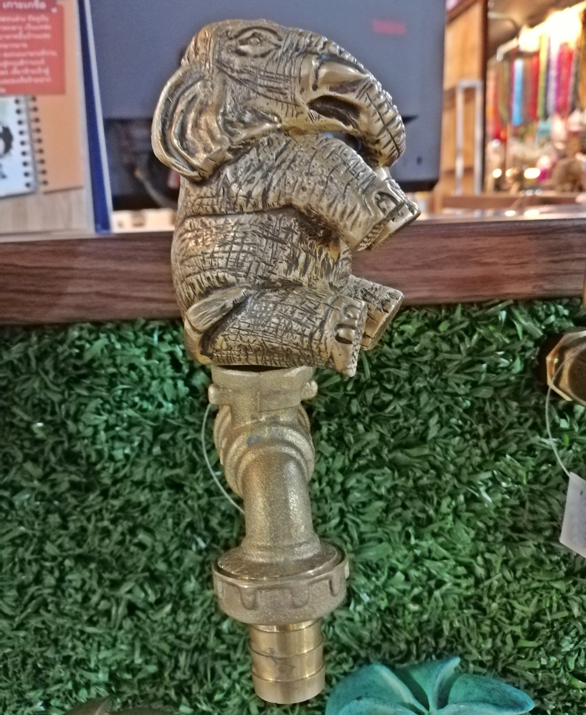 Tap Brass Thai Elephant Vintage Faucet Water Garden Spigot Home Decor ...