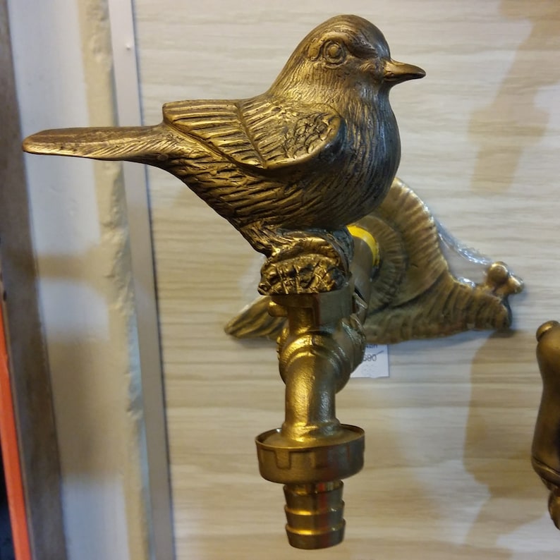 Tap Brass Bird Vintage Style Faucet Spigot Decor Garden Home | Etsy Canada