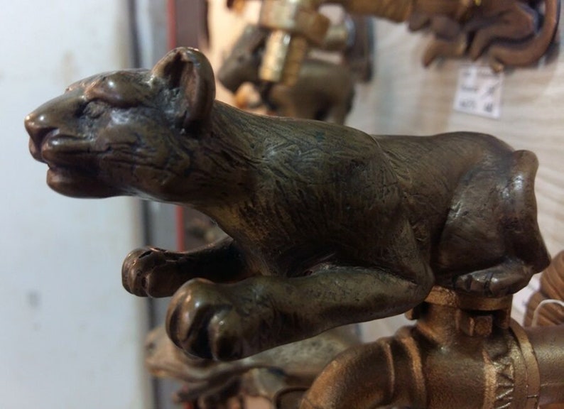 Faucet Water Spigot Tiger Brass Vintage Garden Decor Handle - Etsy