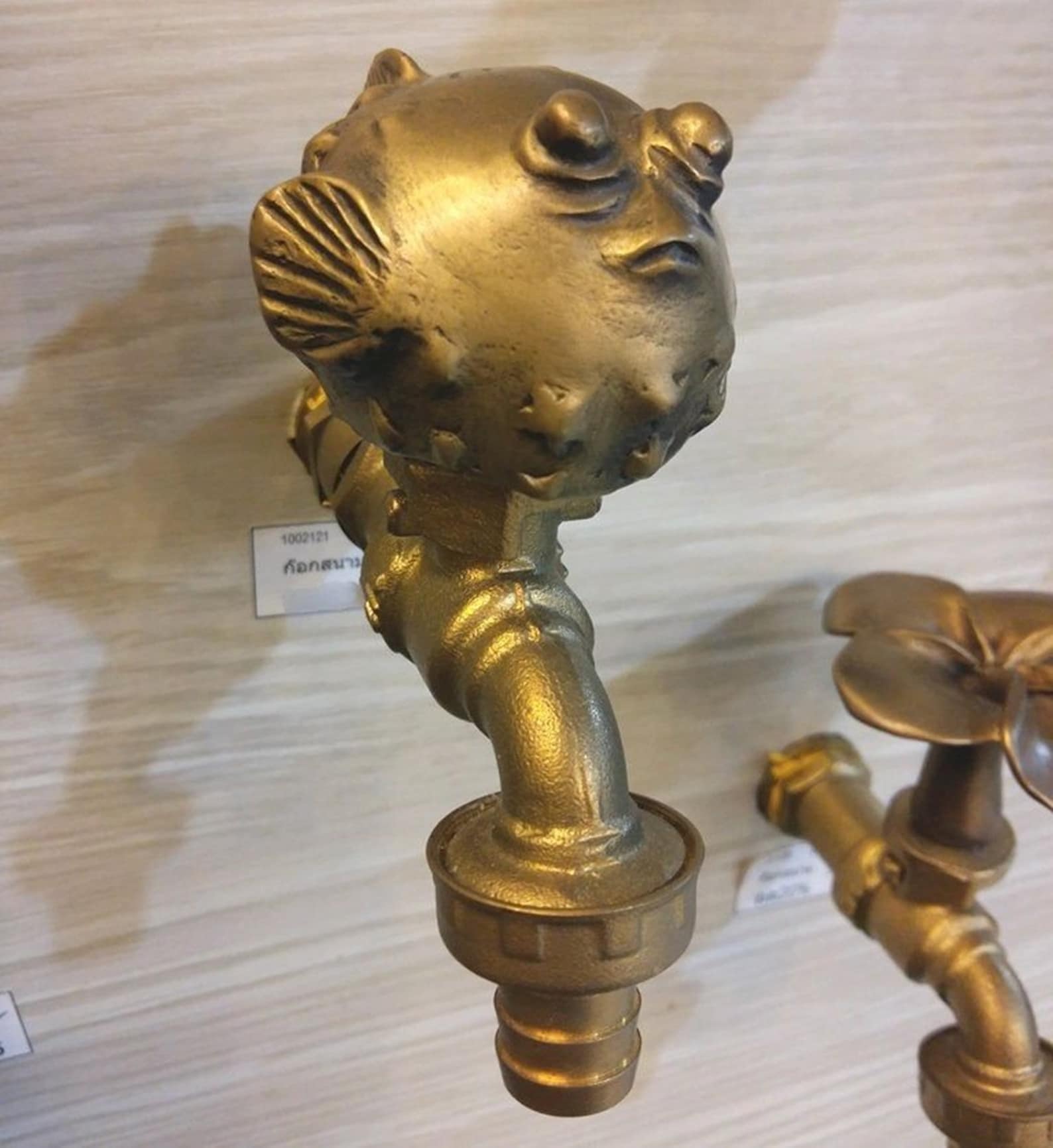 Puffer Fish Faucet Water Brass Vintage Spigot 1/2" Garden Tap Home ...