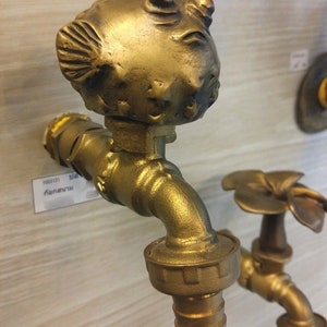 Puffer Fish Faucet Water Brass Vintage Spigot 1/2" Garden Tap Home ...