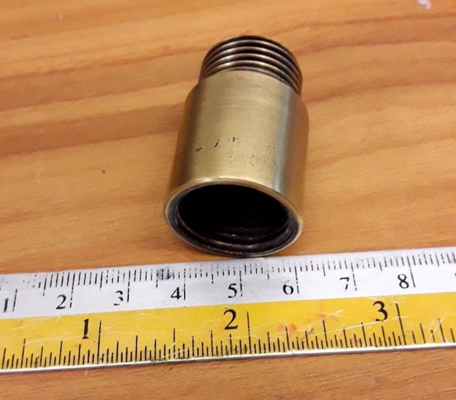 Brass Garden Tap Faucet Adapter Basin Extender Link Short Vintage Water ...