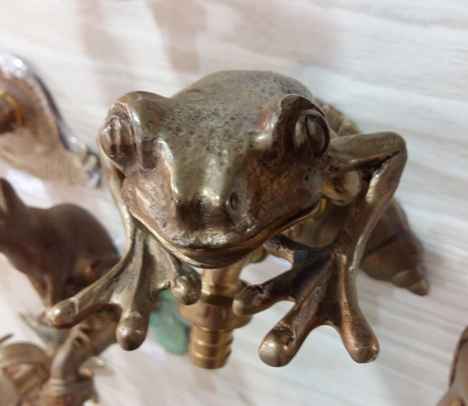 Faucet Water Brass Vintage Big Frog Spigot Tap Garden Home Decor ...