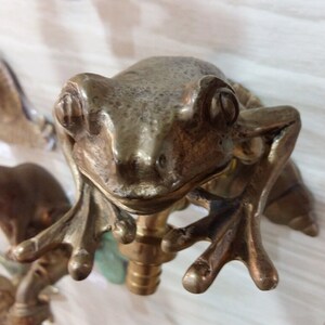 Faucet Water Brass Vintage Big Frog Spigot Tap Garden Home Decor ...