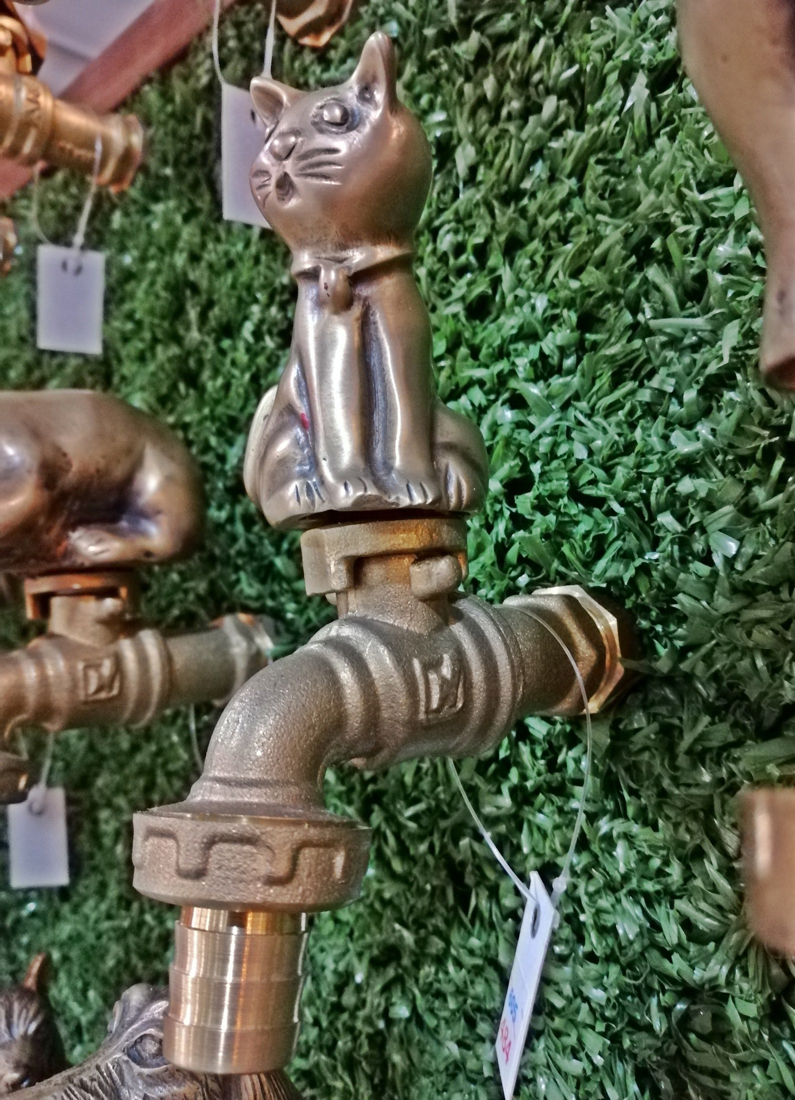 Faucet Brass Cat Small Vintage Garden Spigot Yard Animal Tap Water Home ...