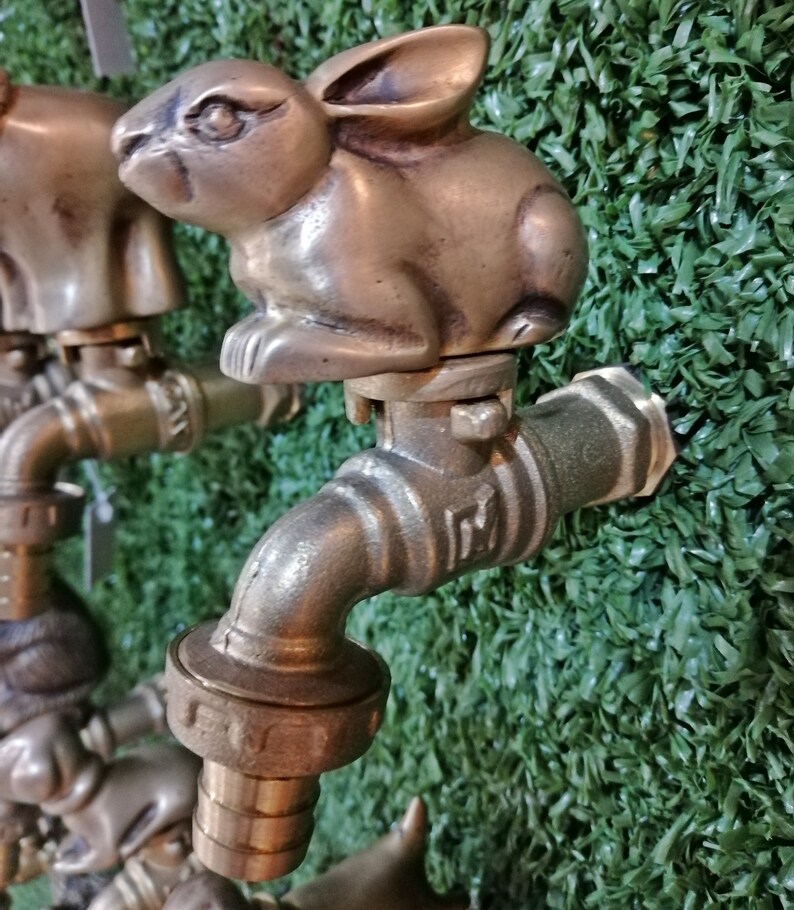 Faucet Brass Vintage Rabbit Small Garden Tap Spigot Yard Water | Etsy