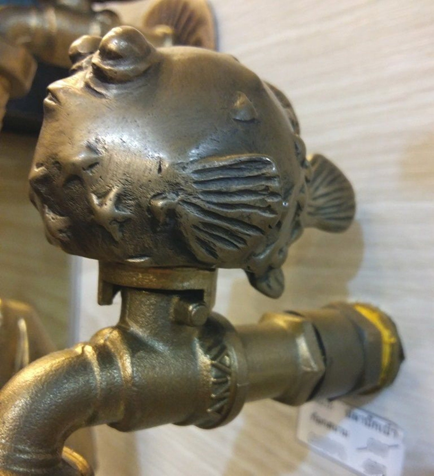 Puffer Fish Faucet Water Brass Vintage Spigot 1/2" Garden Tap Home ...