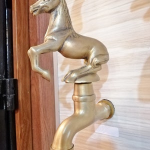 Faucet Horse Spigot Wash Bowl Vintages Brass Basin Sink Tap Water Home ...