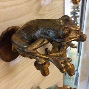 Faucet Water Brass Vintage Big Frog Spigot Tap Garden Home Decor ...