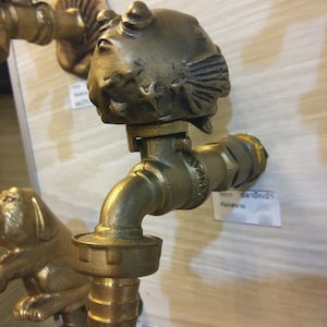 Puffer Fish Faucet Water Brass Vintage Spigot 1/2" Garden Tap Home ...
