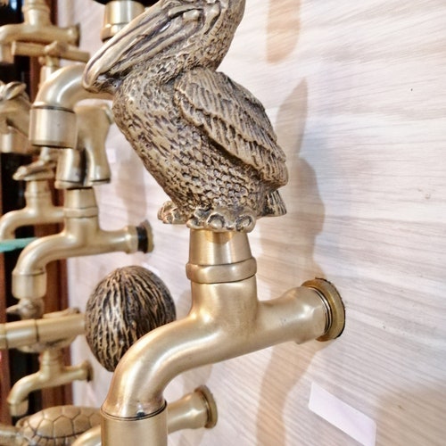 Tap Brass Bird Vintage Style Faucet Spigot Decor Garden Home Outdoo ...