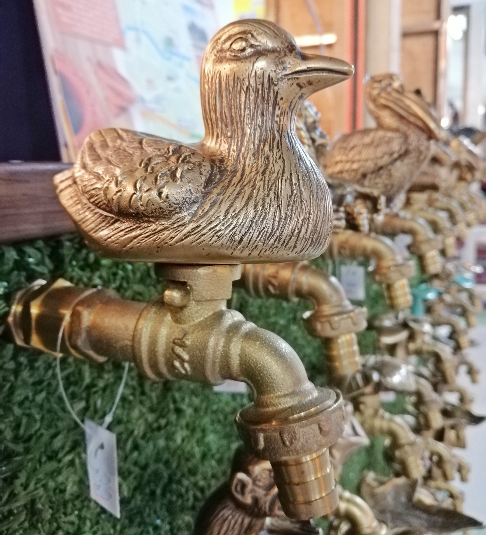 Faucet Duck Brass Vintage Garden Tap Water Spigot Yard Home Decor ...