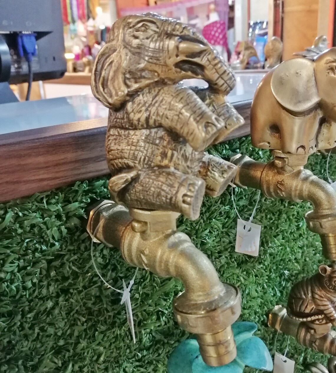 Tap Brass Thai Elephant Vintage Faucet Water Garden Spigot Home Decor ...