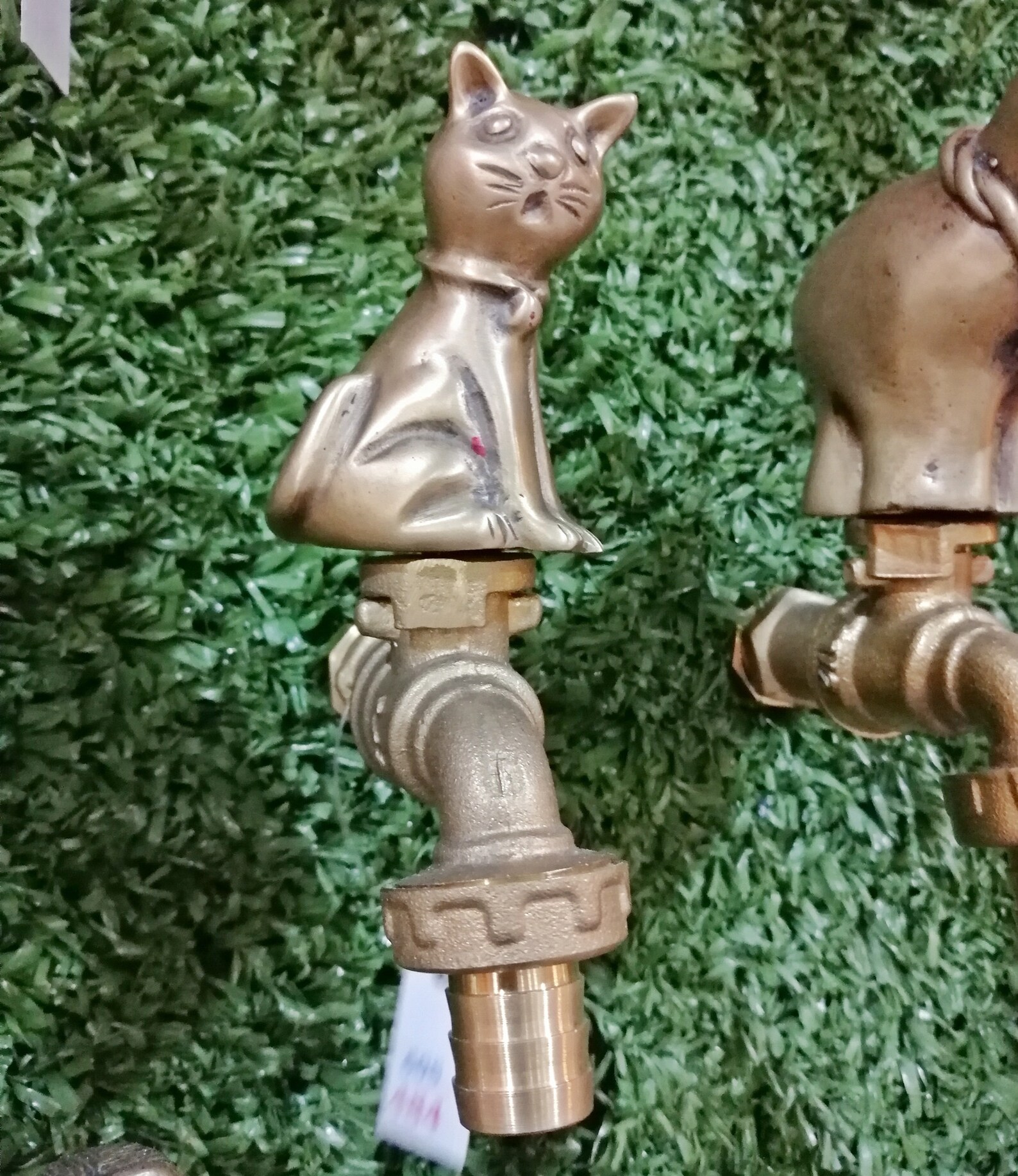 Faucet Brass Cat Small Vintage Garden Spigot Yard Animal Tap Water Home ...