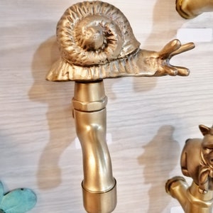 Faucet Snail Spigot Wash Bowl Vintages Brass Basin Sink Tap Water Home ...