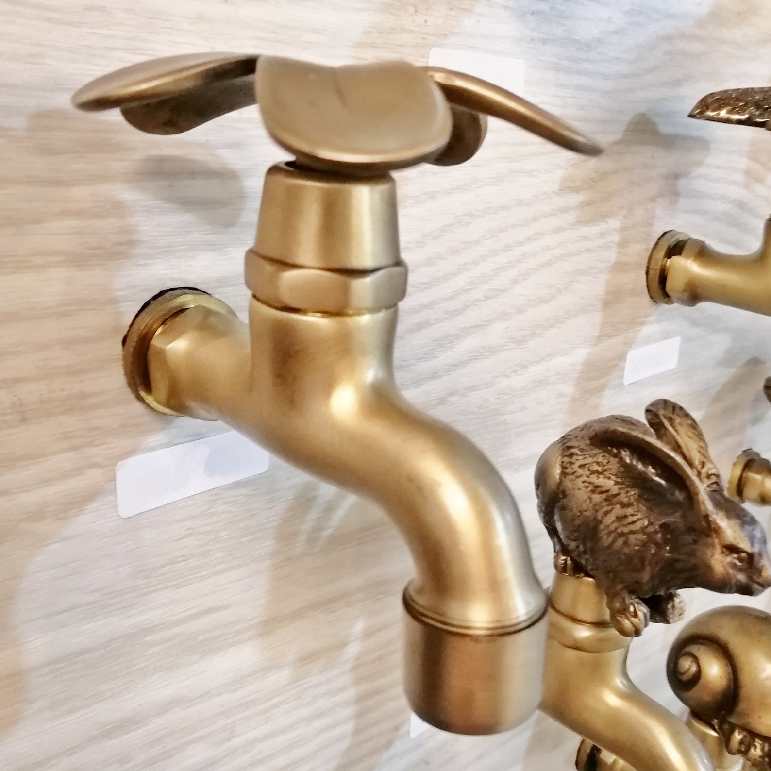 Plumeria Spigots Water Brass Basin Sink Tap Faucet Vintage Wash Bowl ...