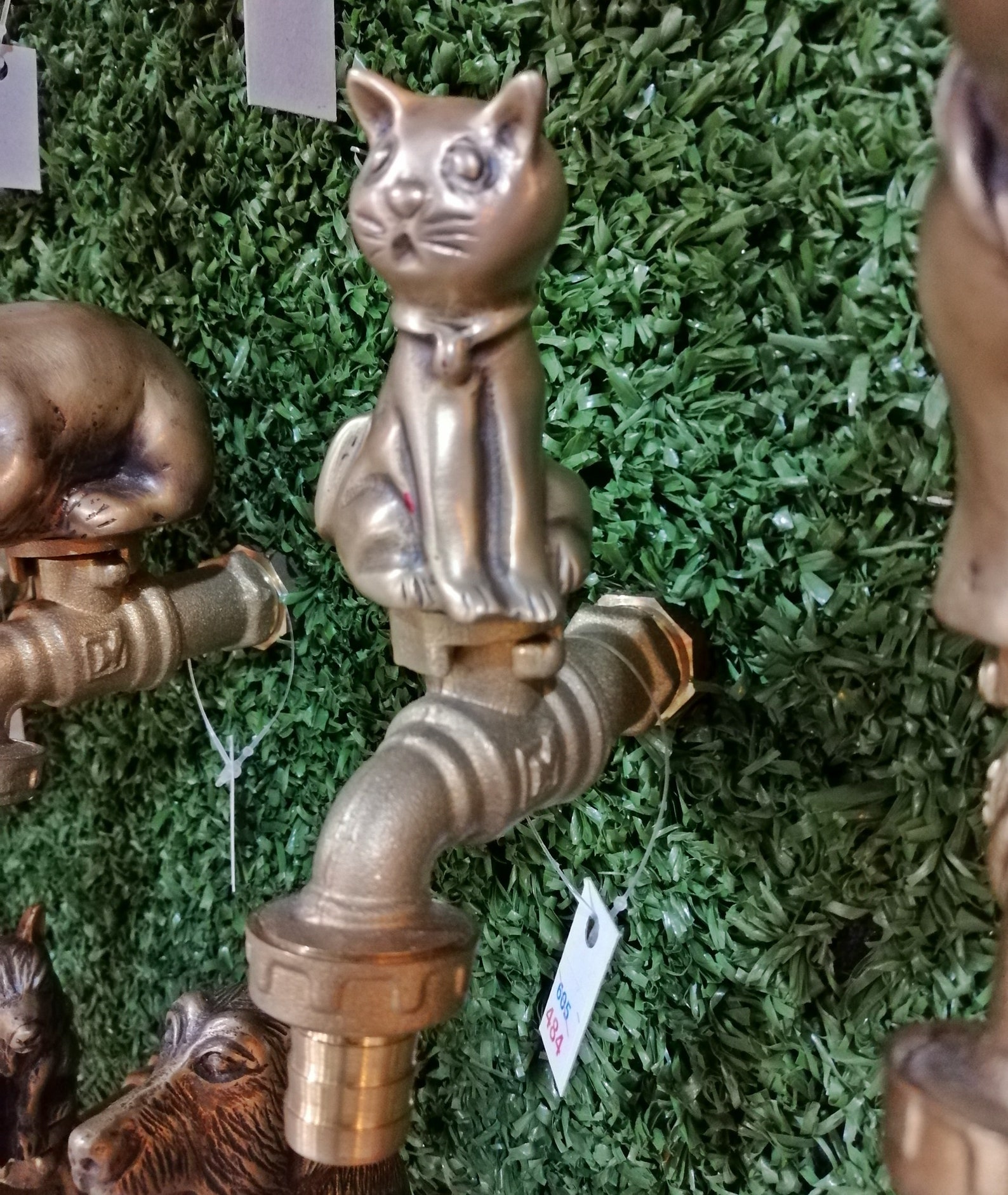 Faucet Brass Cat Small Vintage Garden Spigot Yard Animal Tap Water Home ...