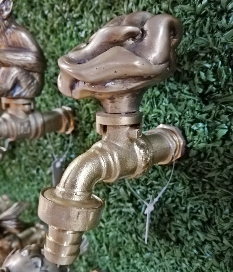 Faucet Water Big Rose Flower Spigot Brass Garden Tap Vintage - Etsy