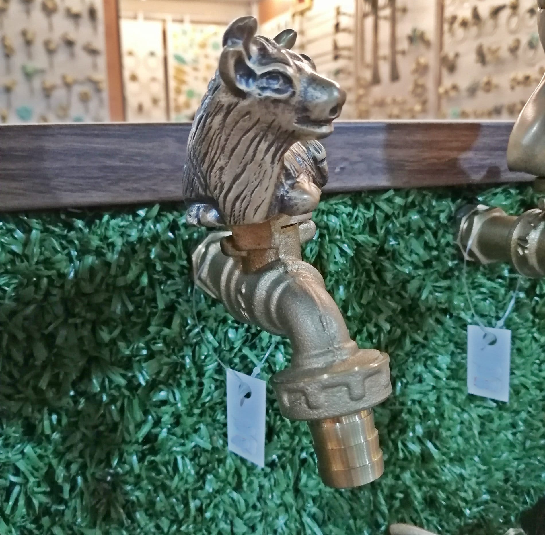 Faucet Brass Vintage Cow Spigot Tap Water Yard Garden Home Decor Living ...