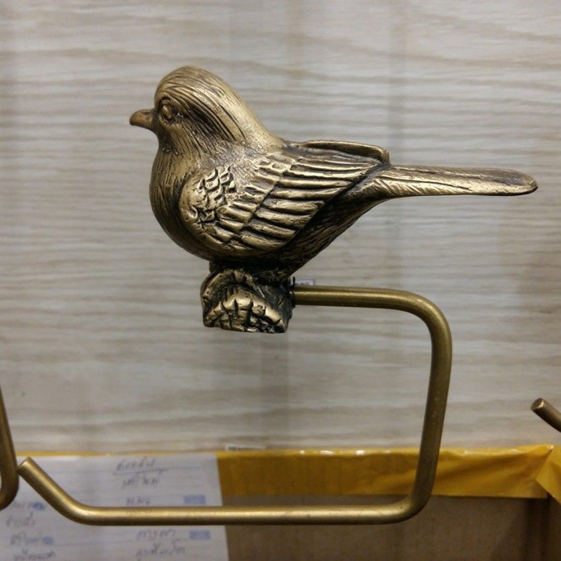 Tissue Paper Toilet Bird Spigot Holder Hang Wall Brass Vintage - Etsy
