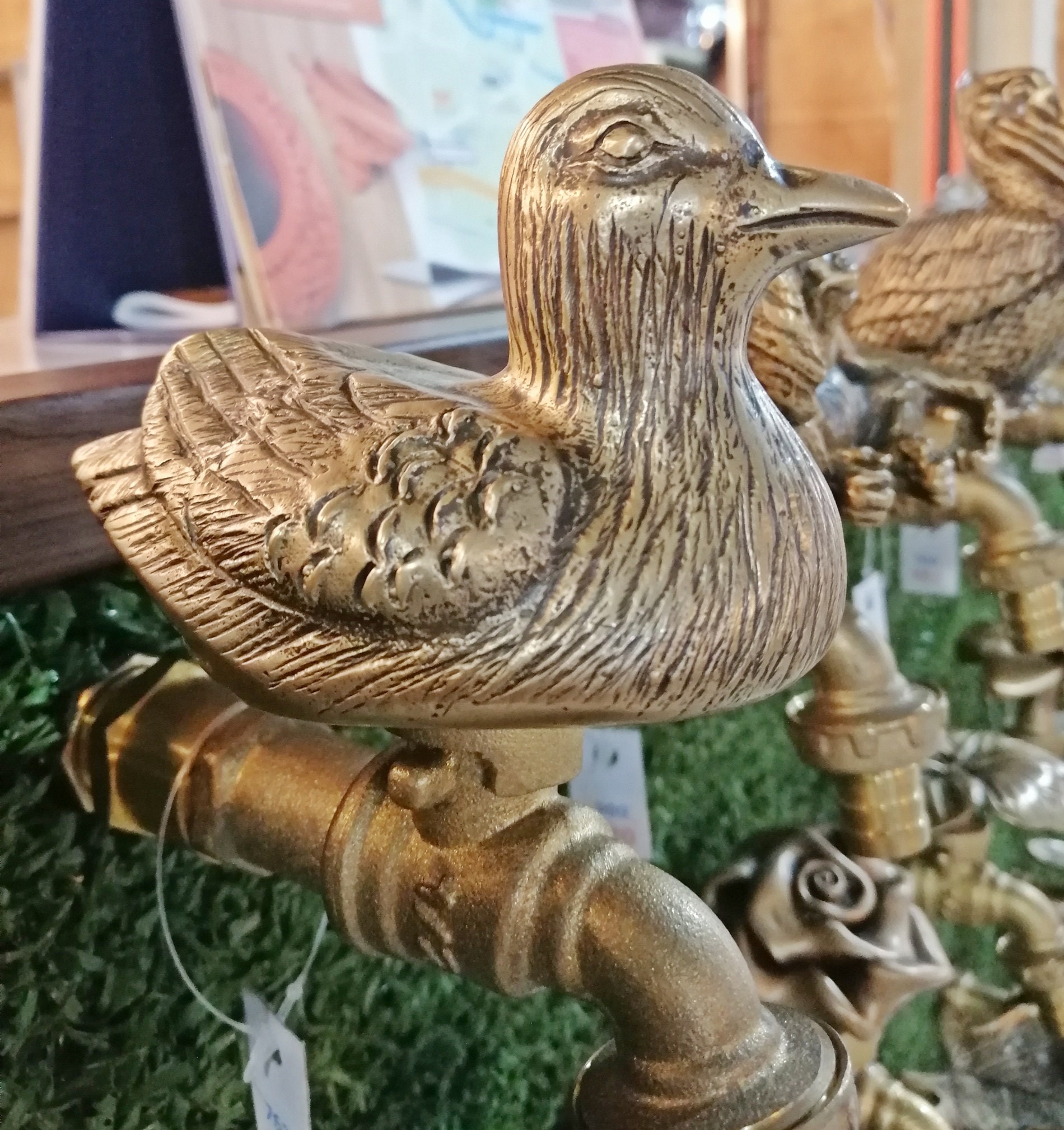 Faucet Duck Brass Vintage Garden Tap Water Spigot Yard Home Decor ...
